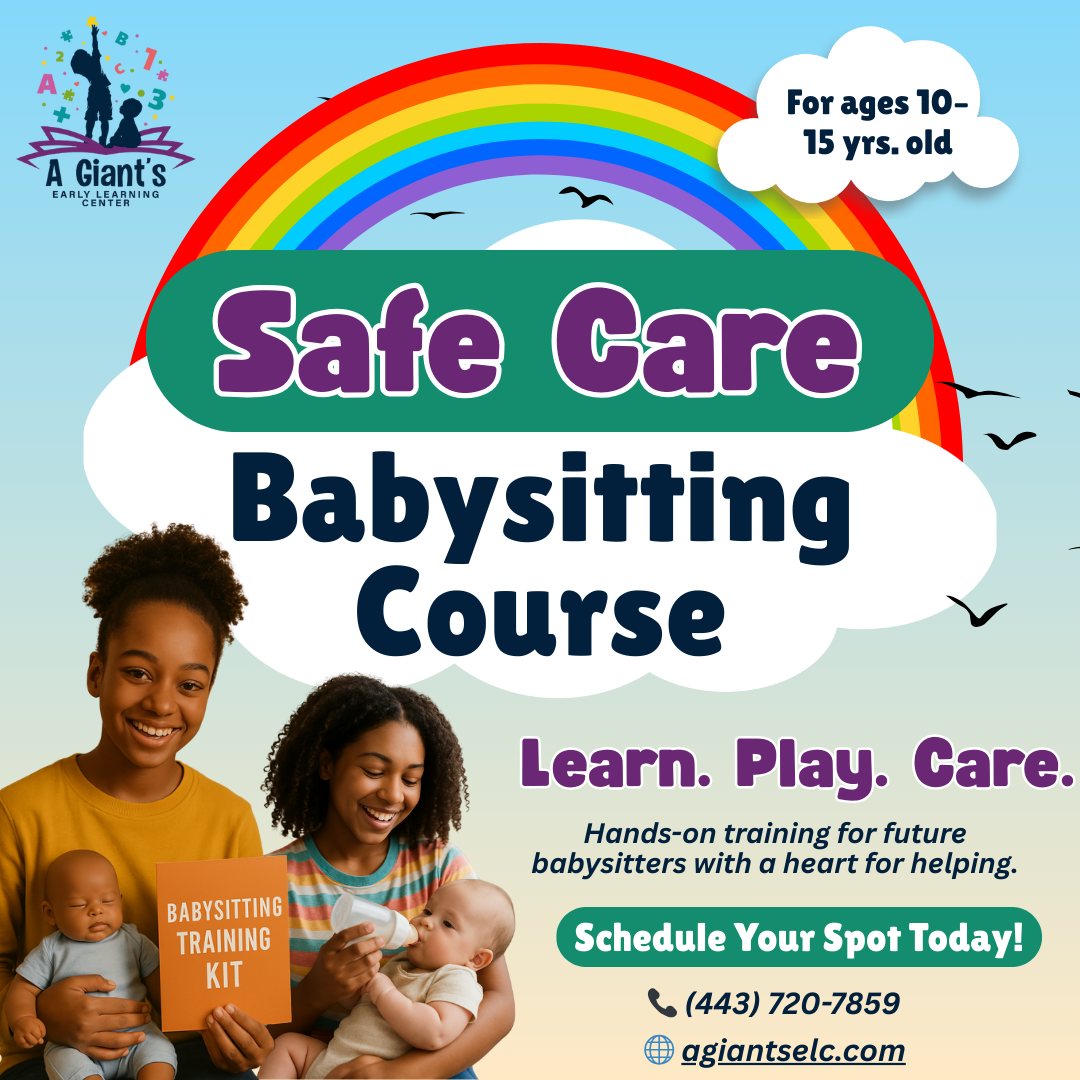 Safe Care Babysitting Course - A Giant's Early Learning Center